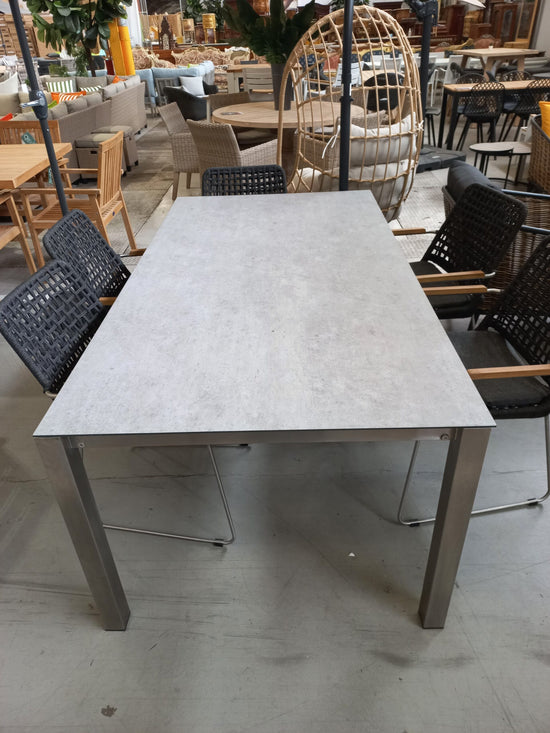 Preston Dining Table Ceramic Glass Top *1900 – Infinity Furniture