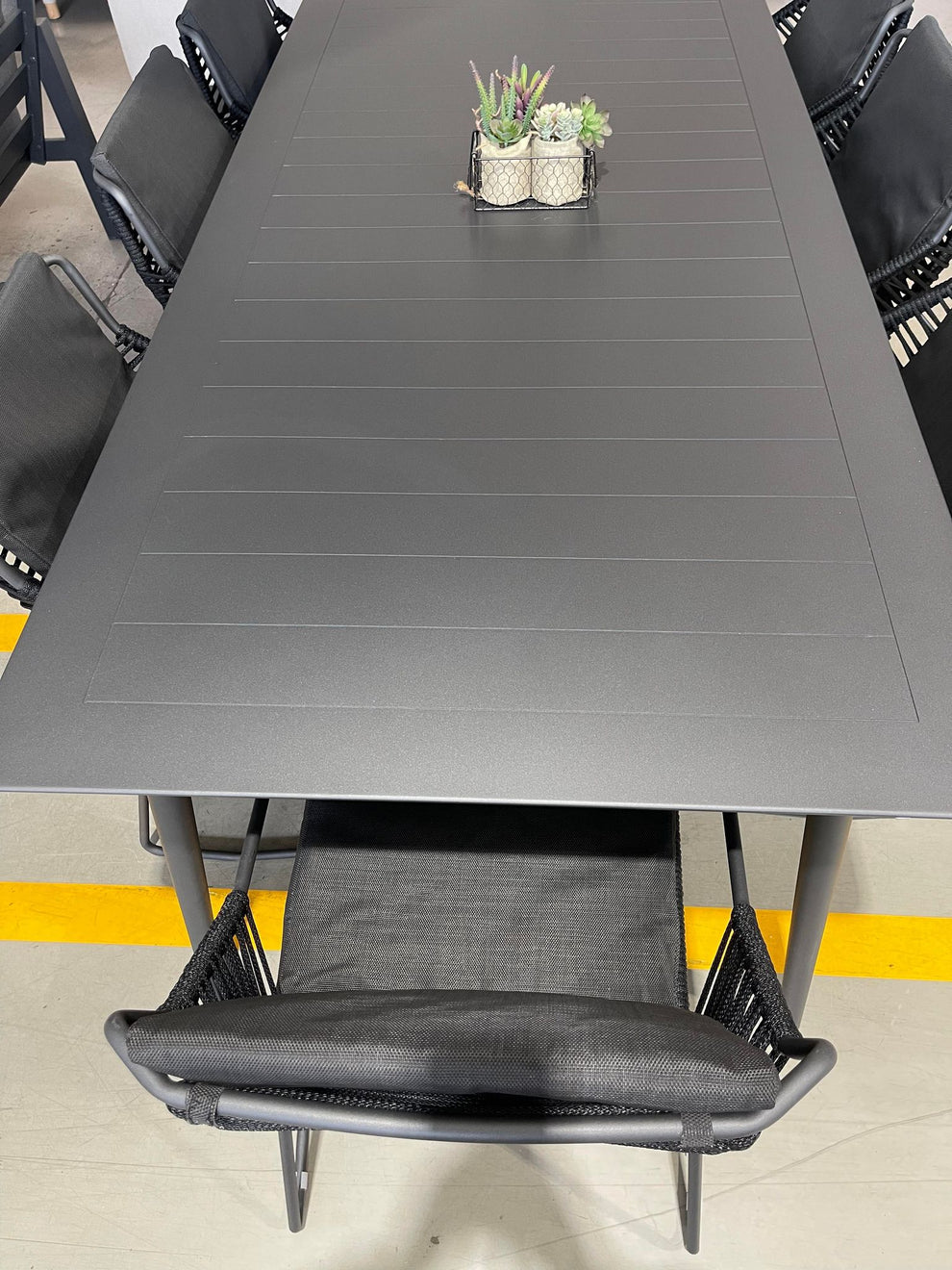 Fiesta Dining Table *2400 – Charcoal – Infinity Furniture