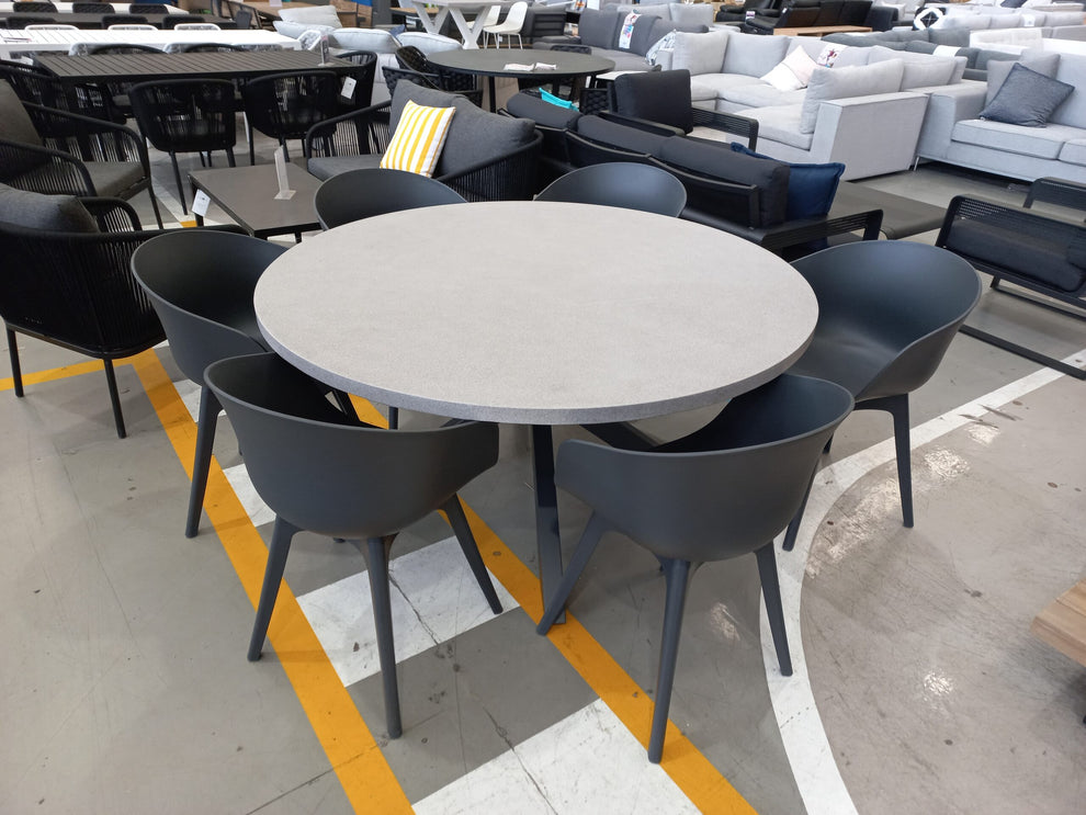 Rift Round Dining Table *1500- Table Only – Infinity Furniture